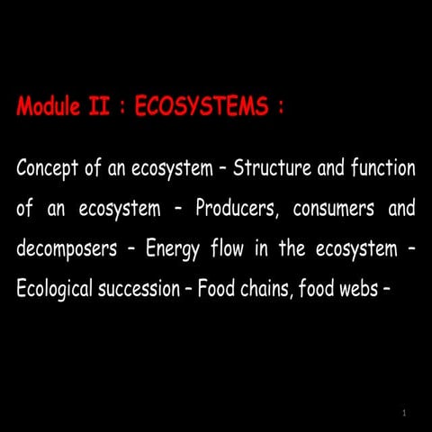 Ppt on ecosystem | PPTX