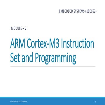 Arm 32 Bit Microcontroller Cortex M3 Introduction Ppt 4330