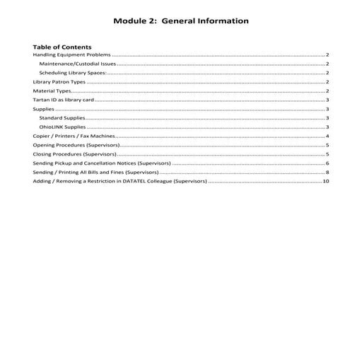 Library Transition Notebook | DOCX