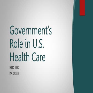 Module 2-Government and Public Health's Role in U.S. Health Care.pptx