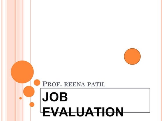 Job evaluation and grading methods | PDF