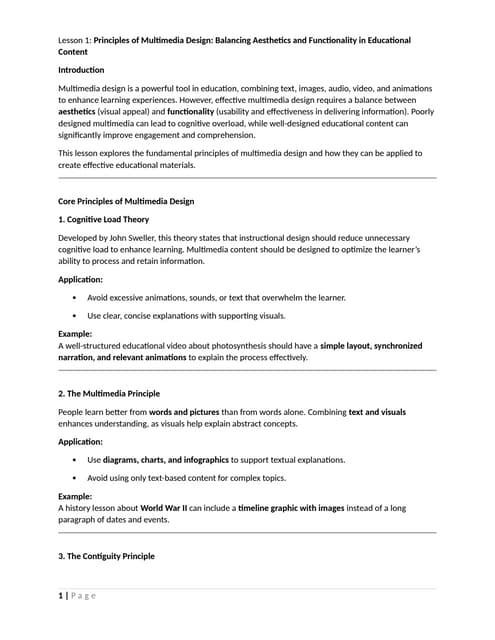 CREATIVE TECHNOLOGY GRADE 8 PRINCIPLES OF DESIGN APPLIED IN VARIOUS ...