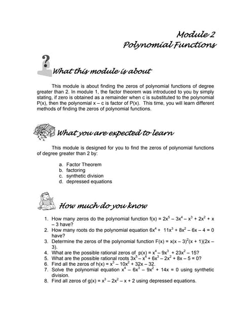 Grade 10 Math Module 1 searching for patterns, sequence and series | DOC | Homework and Study ...