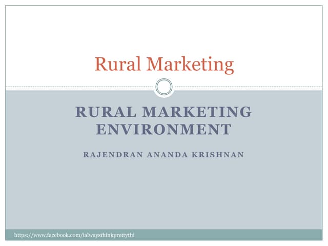 Rural vs. urban marketing | PPTX