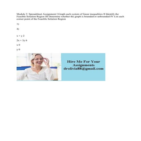 Module 2- Spreadsheet Assignment I Graph each system of linear inequal.pdf