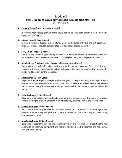 HAVIGHURST’S THEORY OF DEVELOPMENTAL TASKS | PPT