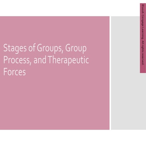 Module 2 stages of groups-groups process-therapeutic forces | PPTX