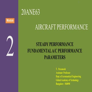 Aircraft performance rate of climb and descend | PPTX