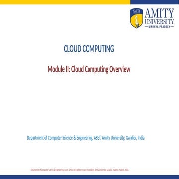 Introduction to cloud computing in todyas world | PPT