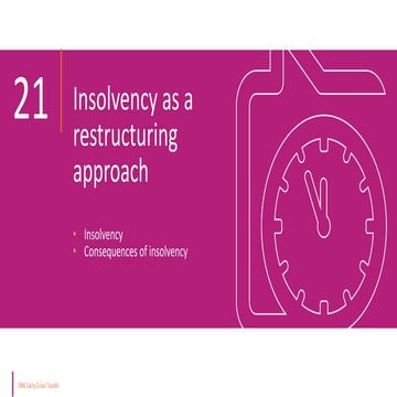 Module 21 - Insolvency as a restructuring approach.pptx