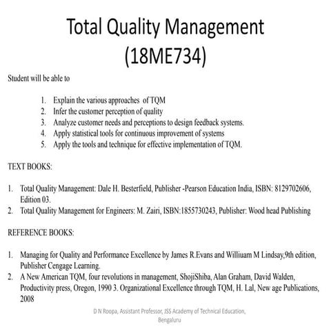 Quality : First Time Right Approach | PPTX