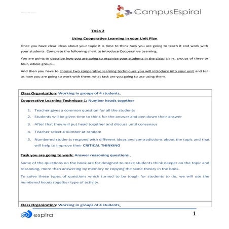 Module 2 activity cooperative learning | DOC | Homework and Study ...