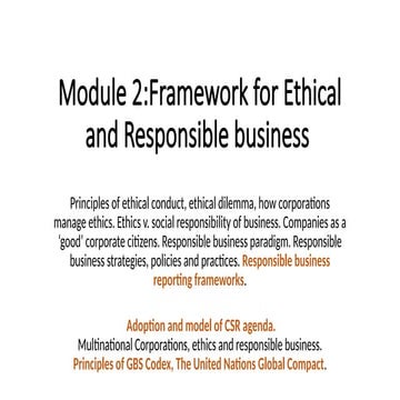 Module 2 Corporate governance and business ethics | PPTX