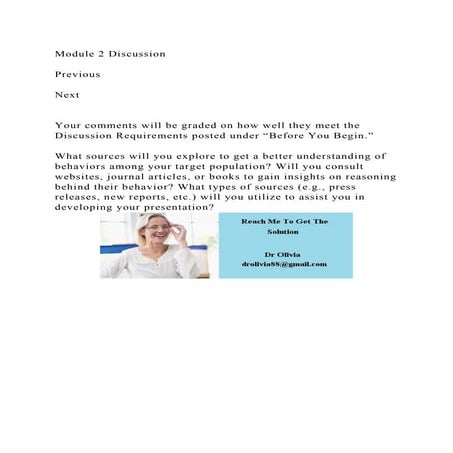 Module 2 DiscussionPreviousNextYour comments will be g.docx