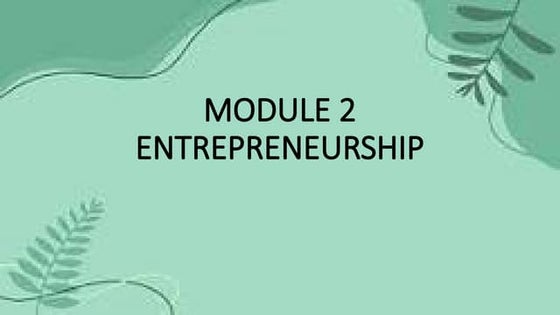 Entrepreneurship module 2 grade 12 humss.pptx | Startups | Business