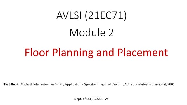 Physical Design-Floor Planning Goals And Placement | PDF
