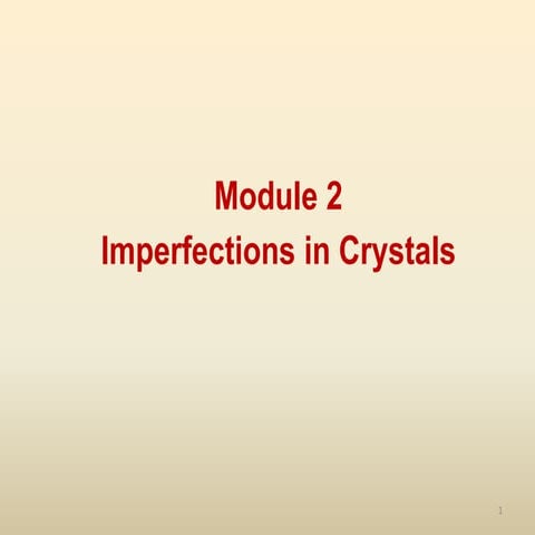 Comprehensive Overview of Defects in Crystals and Their Impact on ...