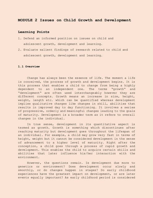 childhood and growing up | DOCX