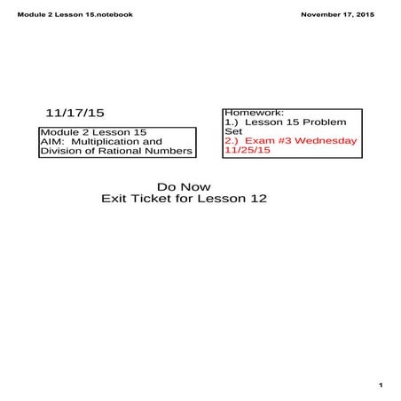 Module 2 lesson 15 | PDF