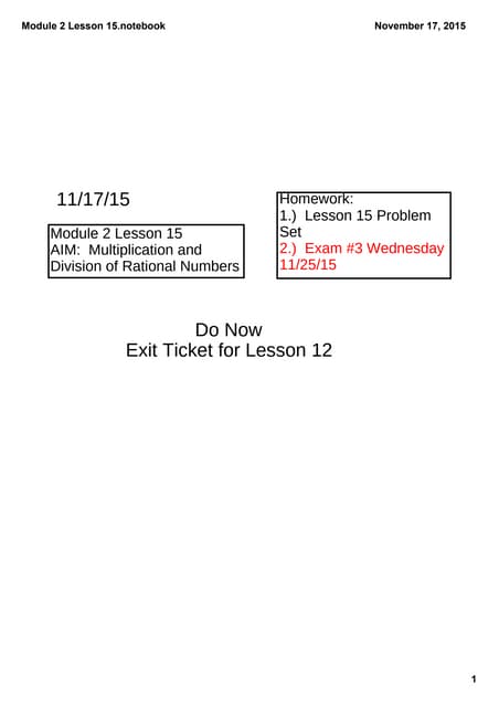 Module 7.3 lesson 19 | PDF