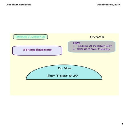 Module 2 lesson 21 | PDF