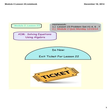 Module 2 lesson 23 | PDF