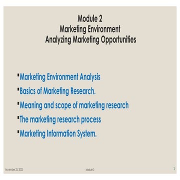 Module 2 Marketing.ppt for marketing students | PPT