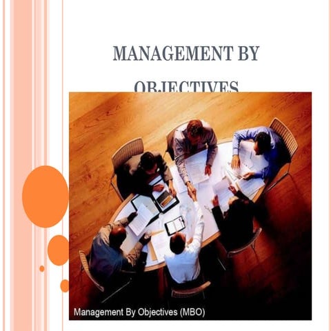 management by objectives in planning and decision maing | PPTX
