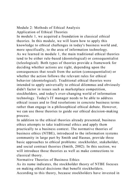 Ethical Problem-Solving Techniques | DOCX