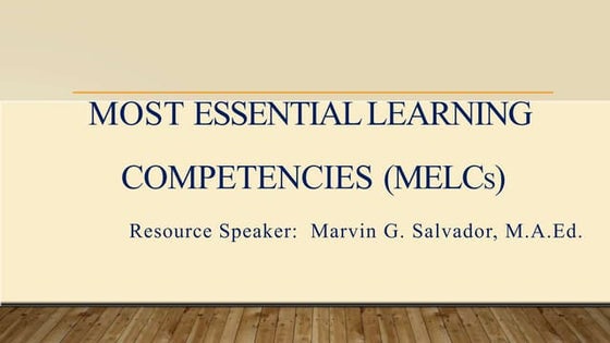 Most Essential Learning Competencies | PPTX | Education
