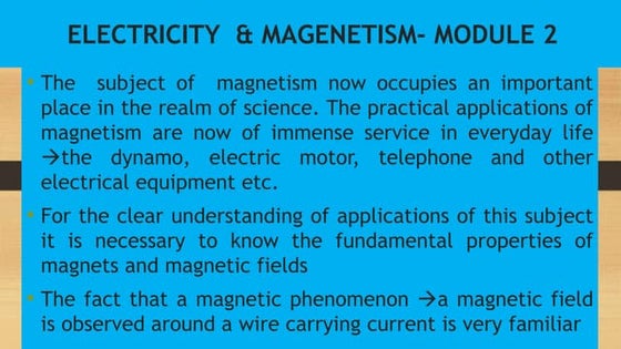 Class 12th physics magnetism ppt | PPT