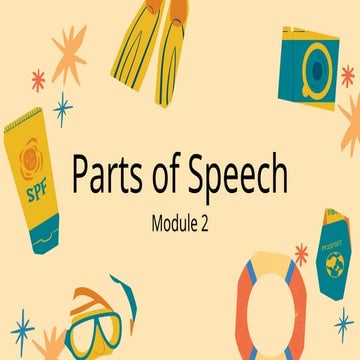 Comprehensive Guide to the Eight Parts of Speech in English Grammar | PPTX