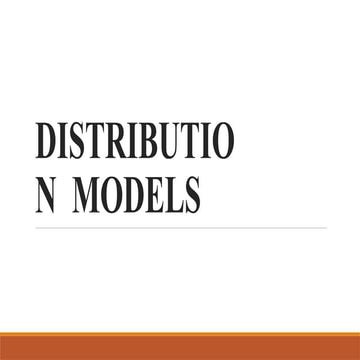 MODULE 2 PPT distribution models, sharding,msp | PPTX