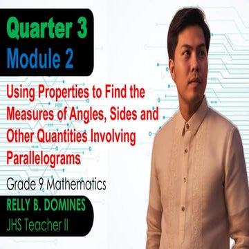 mathematics 9 quarter 3 module 1: conditions that make a quadrilateral ...