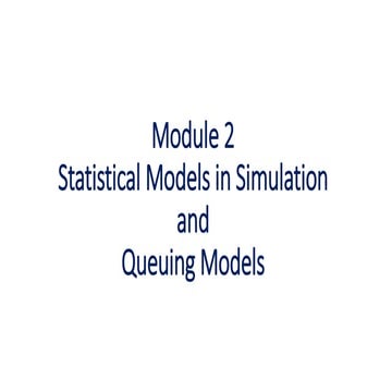 Module 2 Statistical models in simulation.pptx