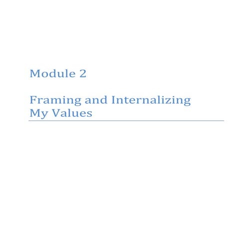 Module 2 values | DOC