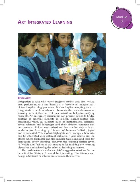 Module 3: Art Integrated Learning | PPT