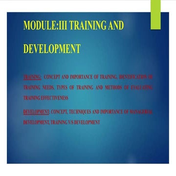 MODULE 3.pptx of human resource develpoment | PPT