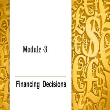 Module 3 Financial management is very important to every | PPT