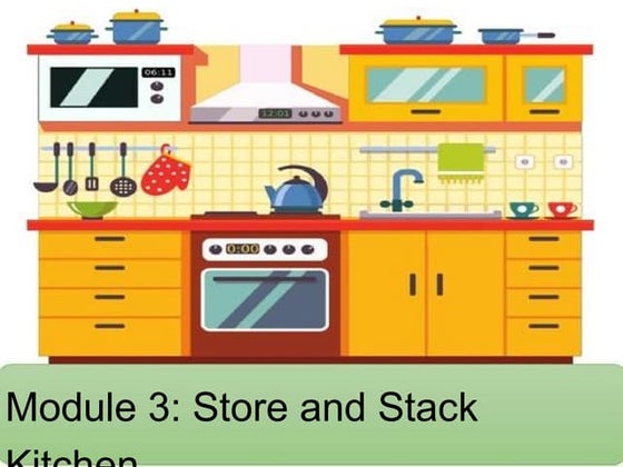 Store and stack kitchen tools and equipment | PPTX
