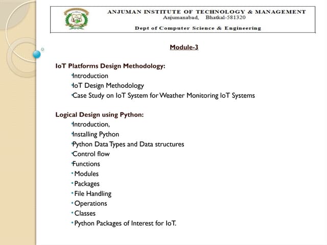 Chapter 5 IoT Design methodologies | PDF