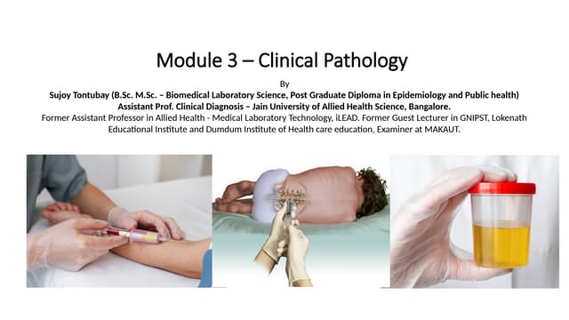 Clinical pathology ppt | PPTX