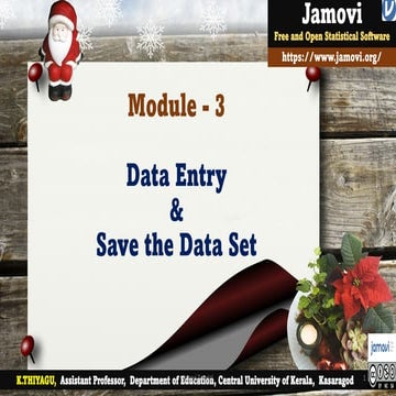 Jamovi for statistical data analysis | PDF