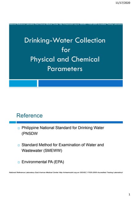 Water Sampling and analysis instruments | PPTX