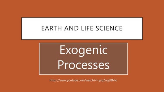 Erosion and Landforms | PPT | Geology | Science