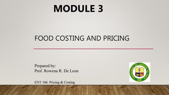 Module 3 lesson 1- unit and recipe conversion | PPT