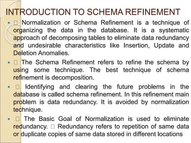 Decomposition methods in DBMS | PPTX