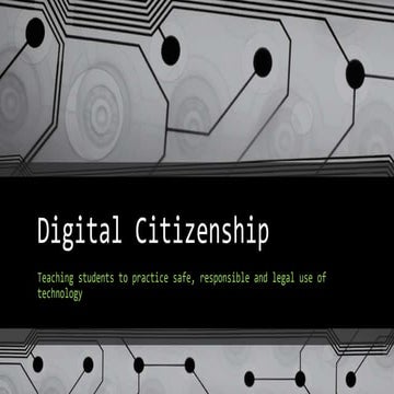 Digital Citizenship Presentation | PPT