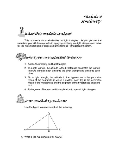 Right Triangle Similarity | PPTX