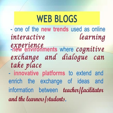 Module 3 web blog | PPT
